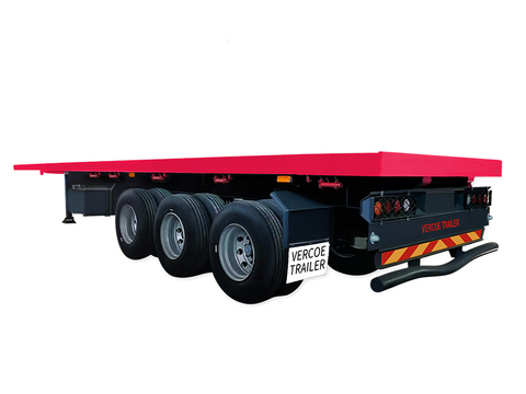 China Flatbed Trailer-Red manufacturers, Flatbed Trailer-Red suppliers ...